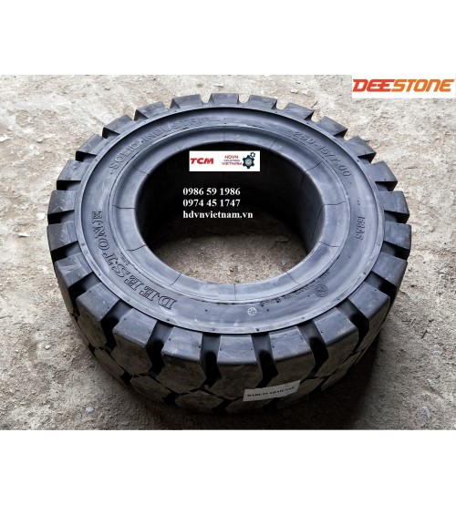 Lốp đặc 250-15 Deestone Thái Lan - Lốp trước xe nâng 3.5 tấn