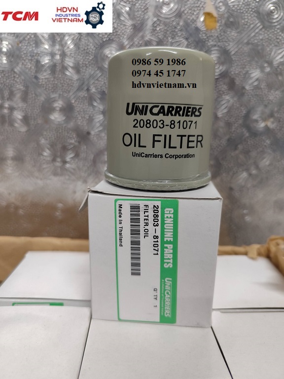 Lọc nhớt động cơ xe nâng TCM 20801-01271